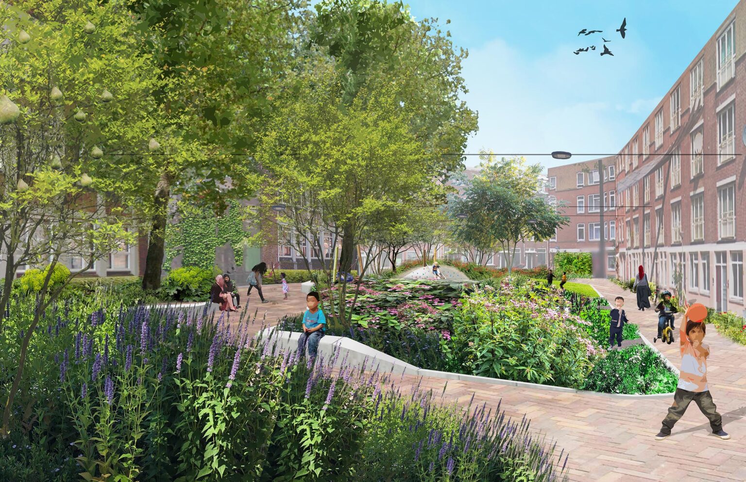 Meer groen voor plein Kokerstraat - Stichting De Verre Bergen Rotterdam